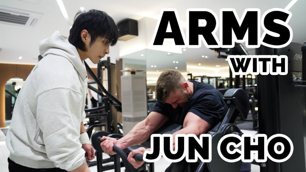 【RyanJTerry】Training ARMS with Korea’s Men’s Physique competitor Jun ...