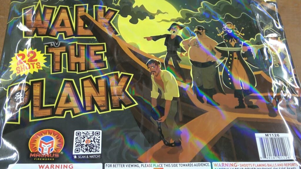 【Den Fireworks】Walk The Plank 22 shot 500g angled cake by Magnus ...