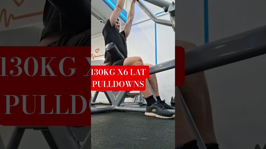 【Jamie Brown】130KG X6 LAT PULLDOWNS #latpulldowns #strength #workout - MetaFit Motion Base