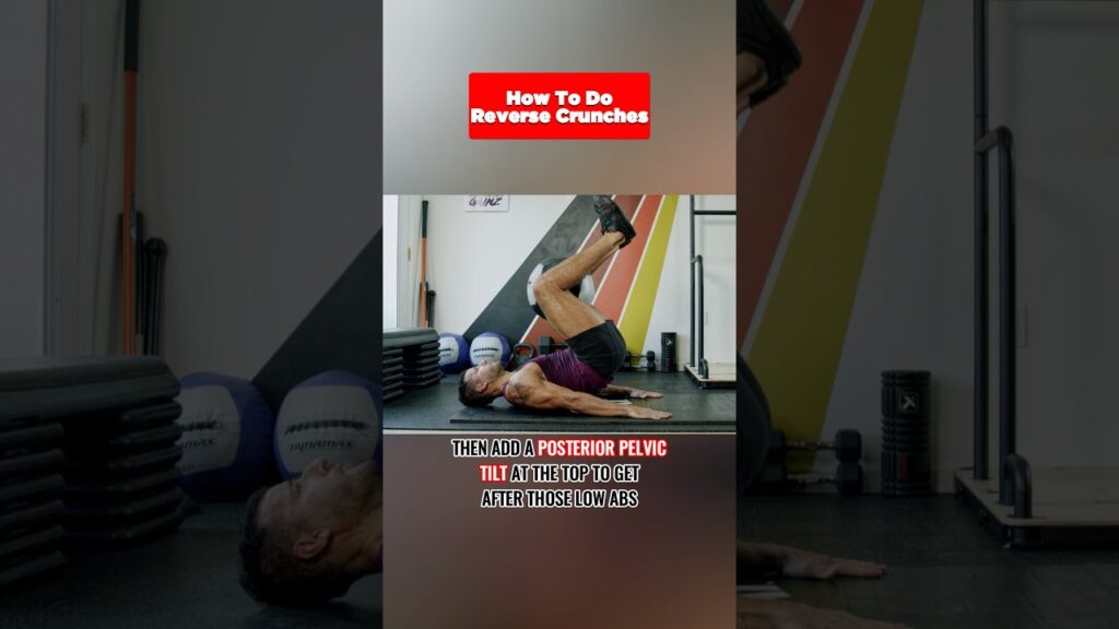 【BJ Gaddour】BACK TO BASICS DAY 25: Reverse Crunches for Low Abs & Low ...