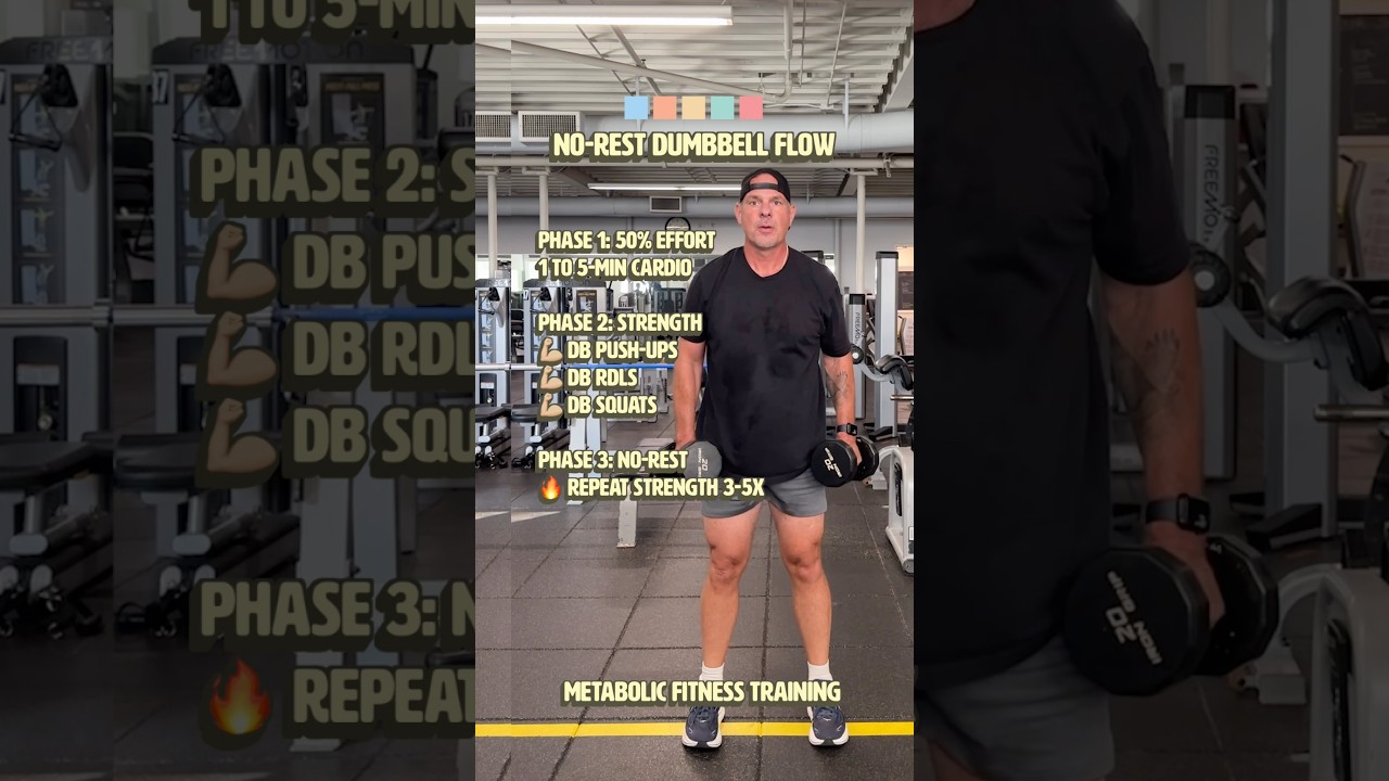 【Amazing Kind】Full-Body, No-Rest Dumbbell Flow | Strength + Control | Metabolic Fitness Training ...